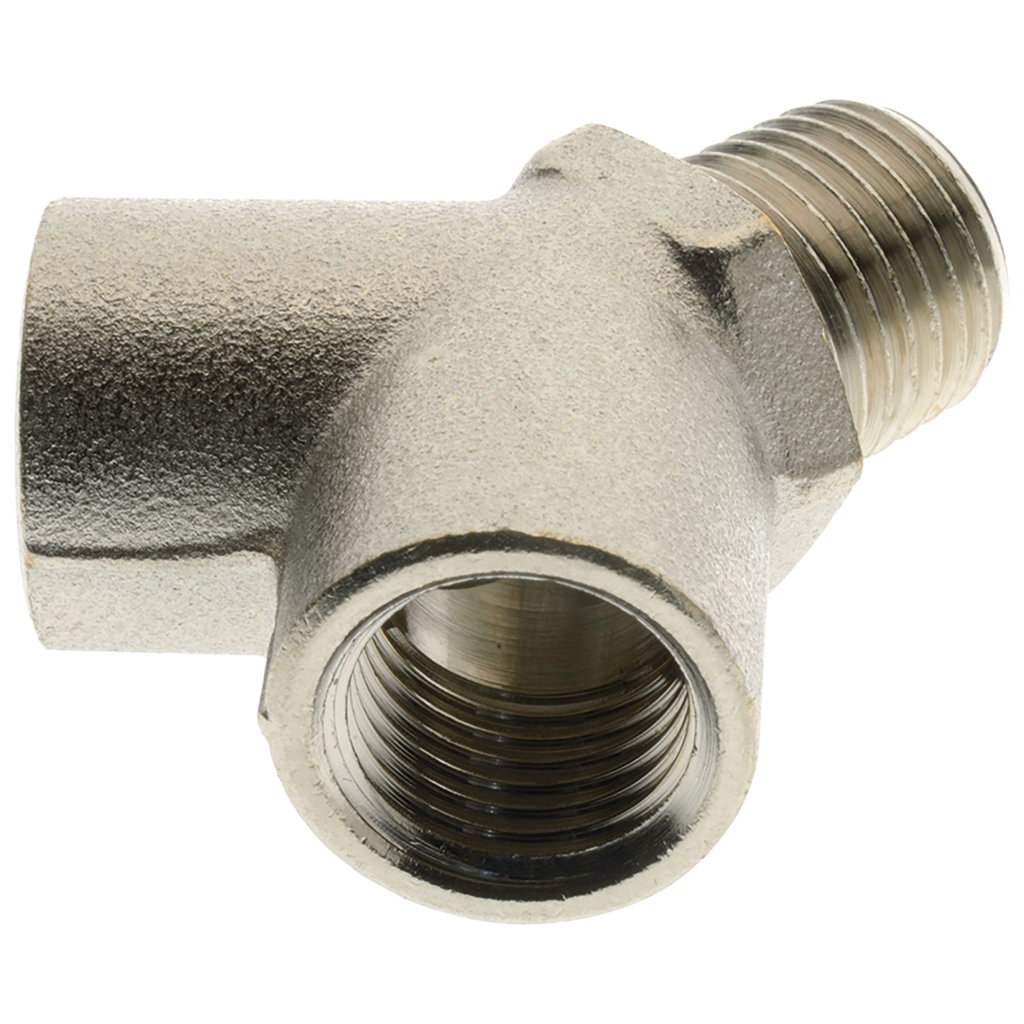 BSPT Male x BSPP Female Equal Y Connector | Thread and Pipe Services ...