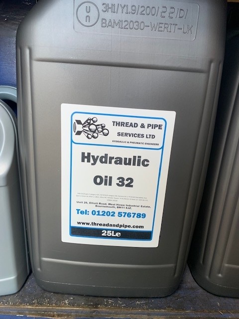 HYDRAULIC OIL ISO 32 | Thread and Pipe Services Bournemouth, Dorset