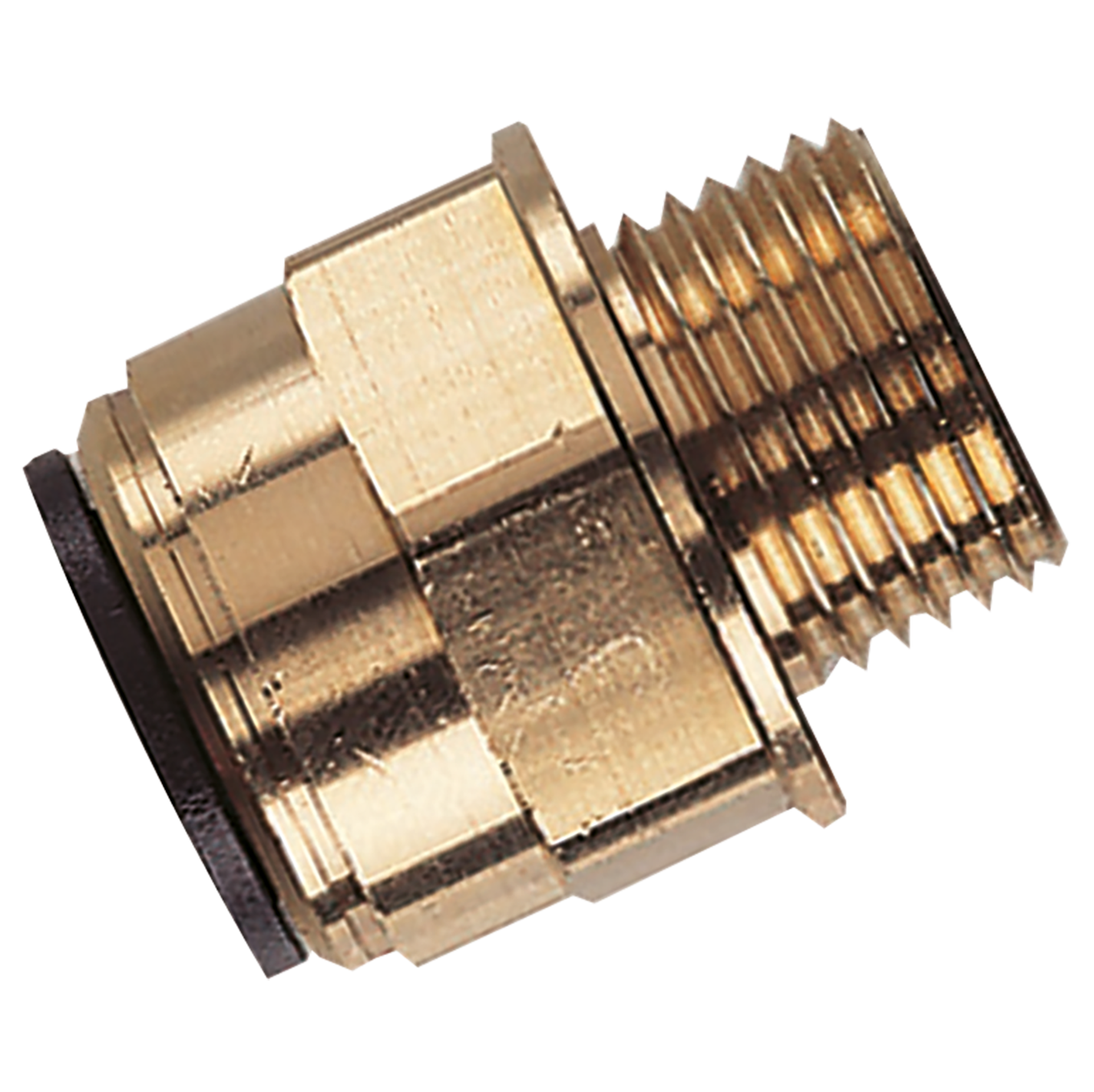 MALE STUD PUSHFIT ADAPTOR BRASS BSPT | Thread and Pipe Services Bournemouth, Dorset